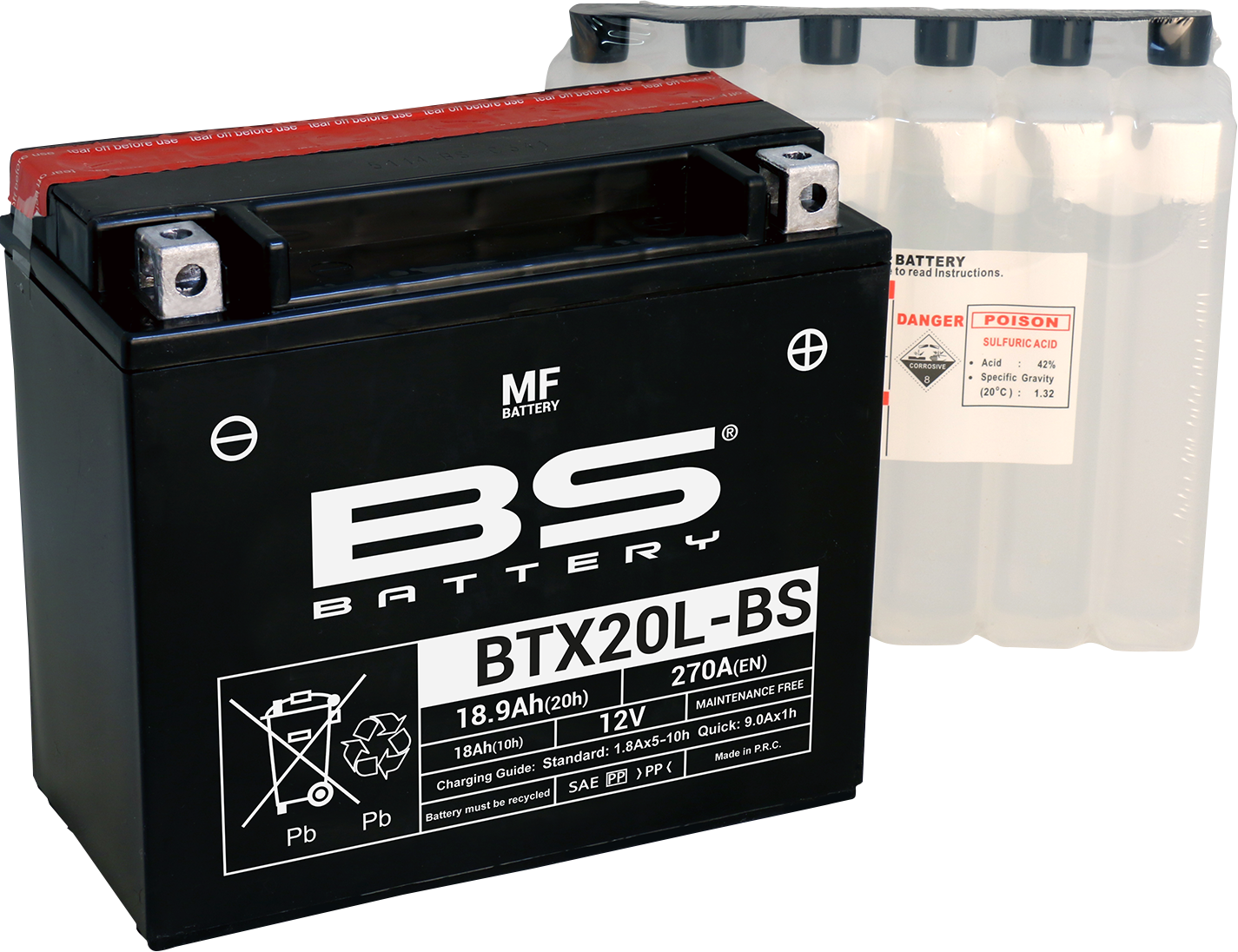 BS BATTERY Battery - BTX20L-BS (YTX) 300610