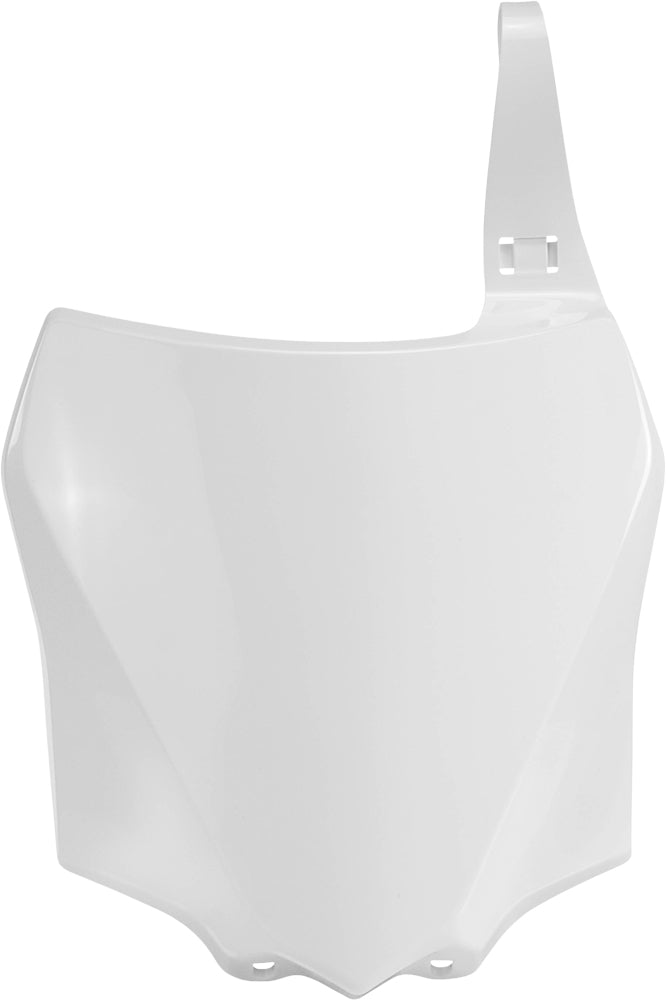 Front Number Plate White
