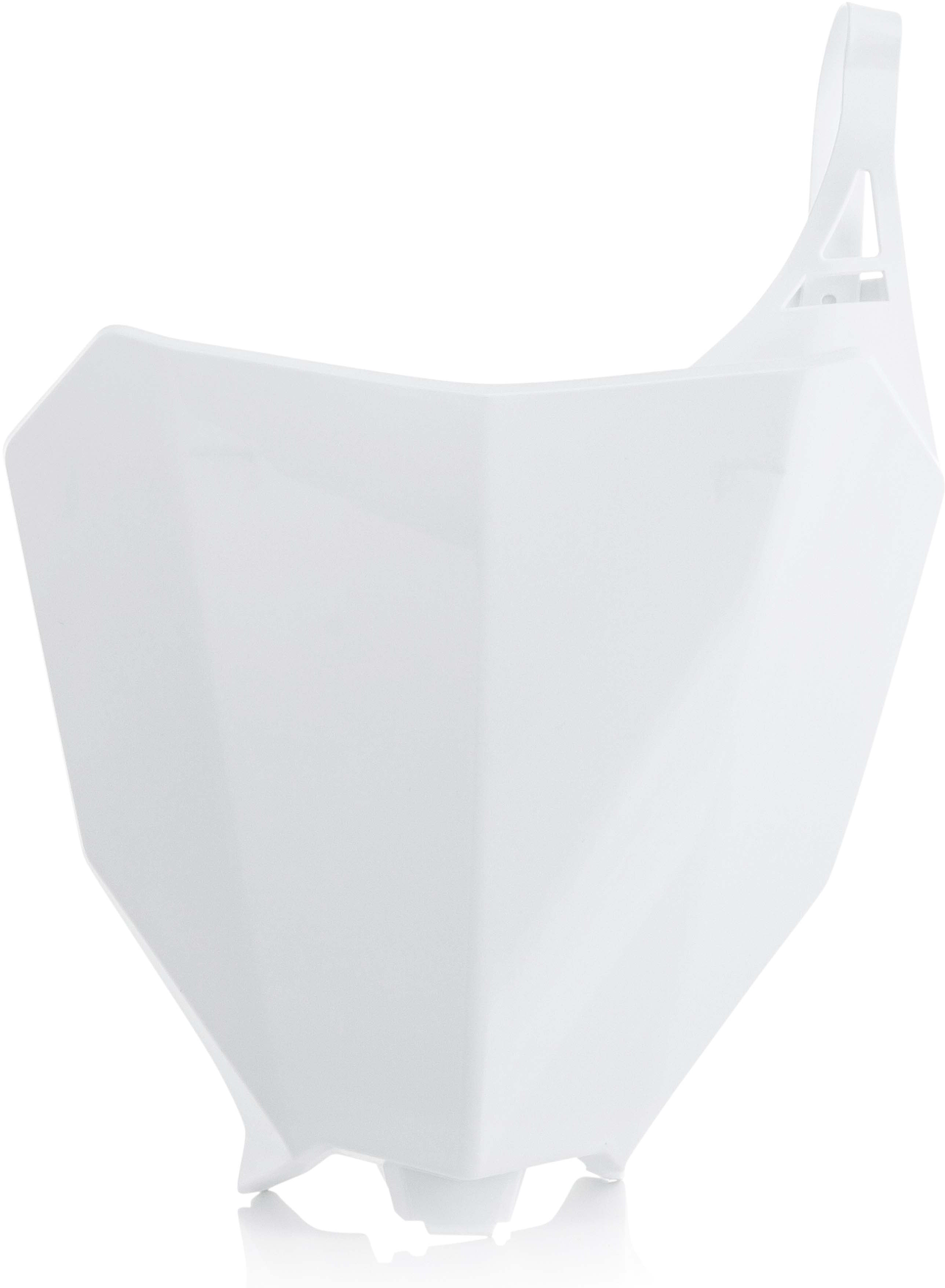 Front Number Plate White